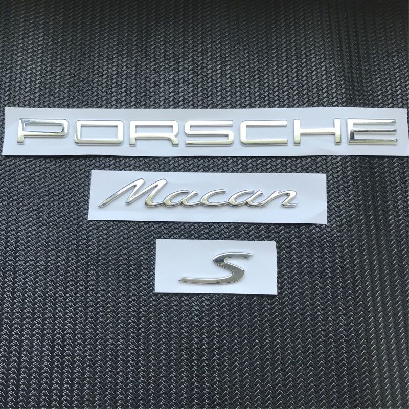 Hot PORSCHE bolsher PORSCHE macan rear English letter Mark PORSCHE ...