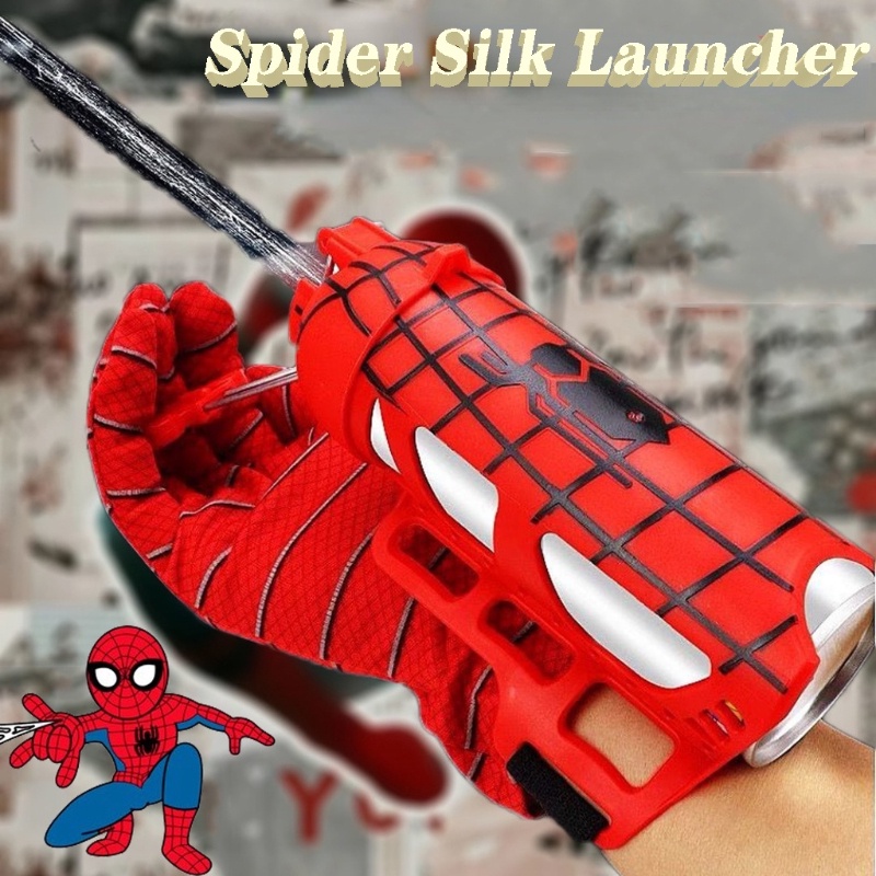 Spiderman Launcher Gloves Spiderman Web Shooter with Glove Toys Spider ...