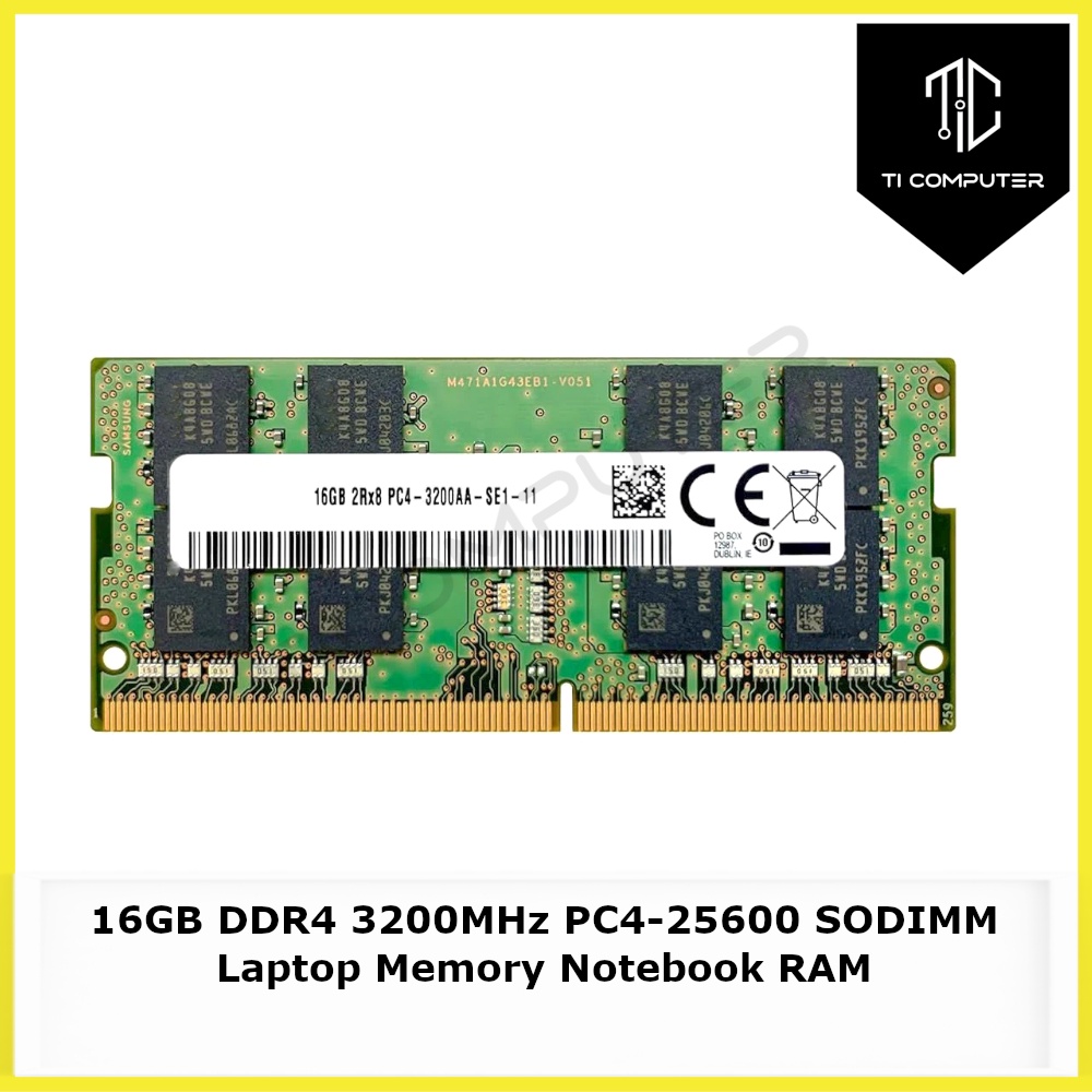 Used 16GB DDR4 3200MHz PC4-25600 SODIMM Laptop Memory Notebook RAM | Shopee Malaysia