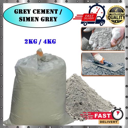 CONSTRUCTION CEMENT GUM GREY CEMENT MIX ADHESIVE CEMENT (2KG / 4KG ...
