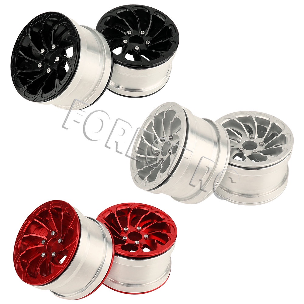 Metal Beadlock Left and Right 2.2inch Wheel Hub Rim For 1/10 Axial ...
