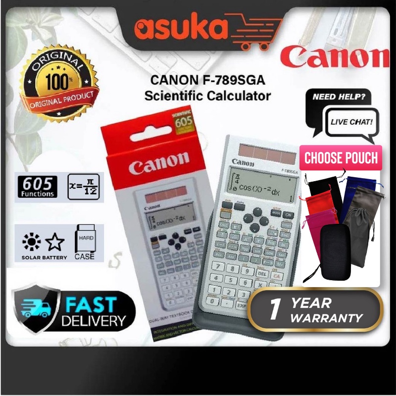 [605 Functions] CANON F-789SGA / 789SGA Original Scientific Calculator ...