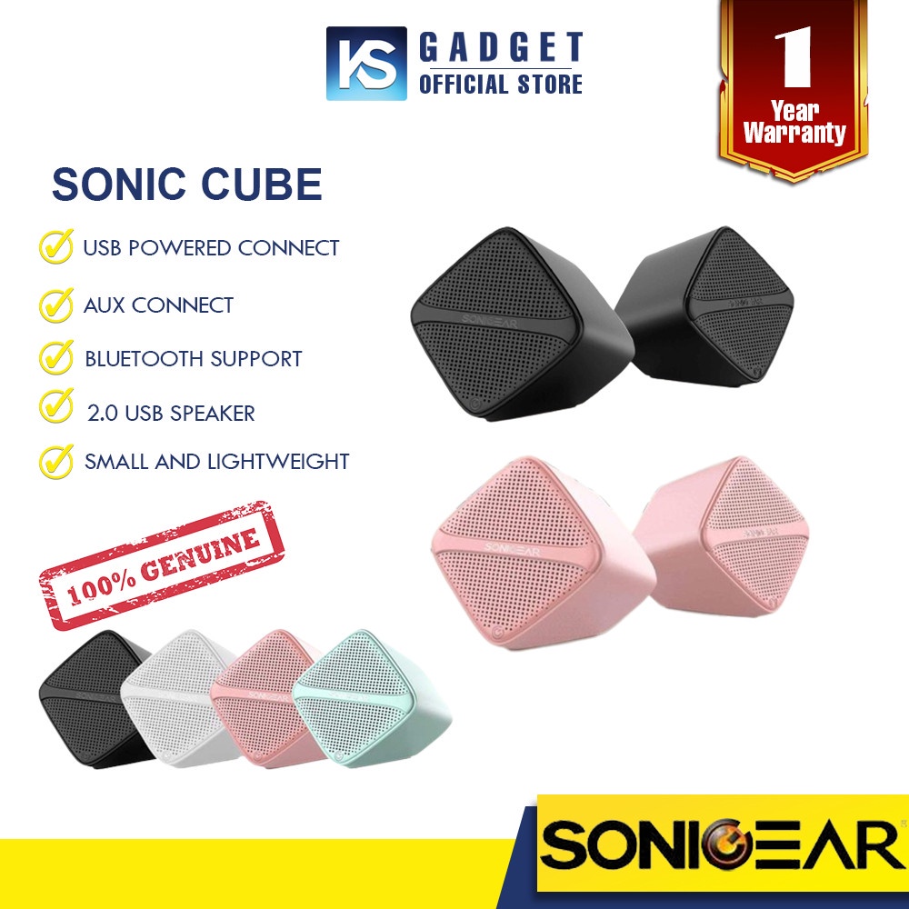 SonicGear Sonic Cube High Clarity 2.0 USB Speakers | Shopee Malaysia
