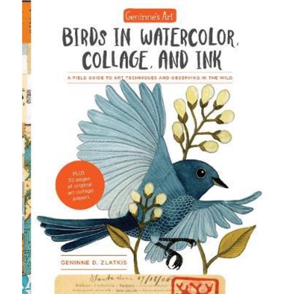 [English - 100% Original] - Geninne's Art: Birds in Watercolor, Collage ...