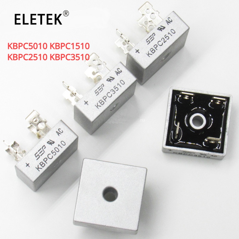 2Pcs New Original Single-phase Bridge Stack KBPC5010 KBPC1510 KBPC2510 ...