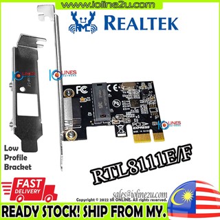 Realtek PCIe 1Gbps 2.5G Gigabit Network Ethernet Card LAN RTL8111 RTL8125B High Low Profile ...