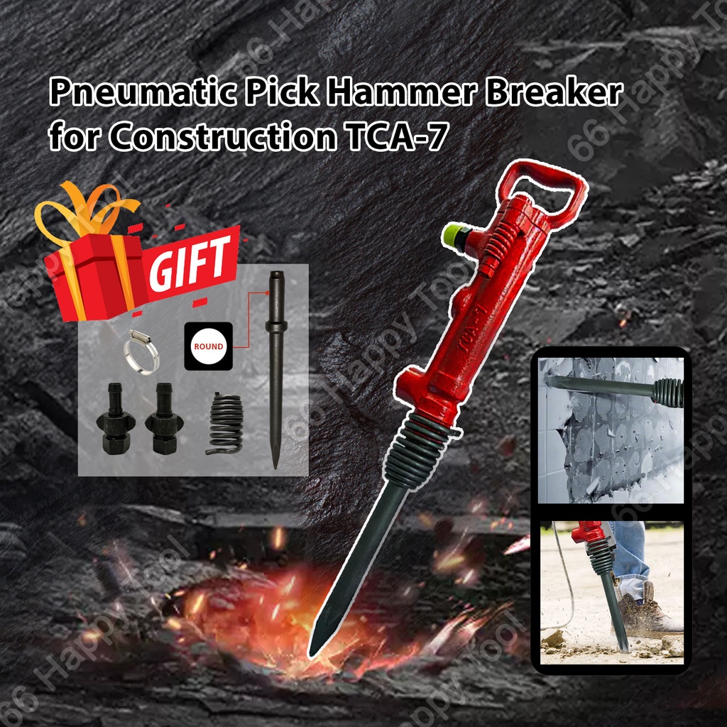 TCA-7 Paving Breaker Pneumatic Air Pick Hammer Powerful Construction Heavy Duty Demolition Tools ...