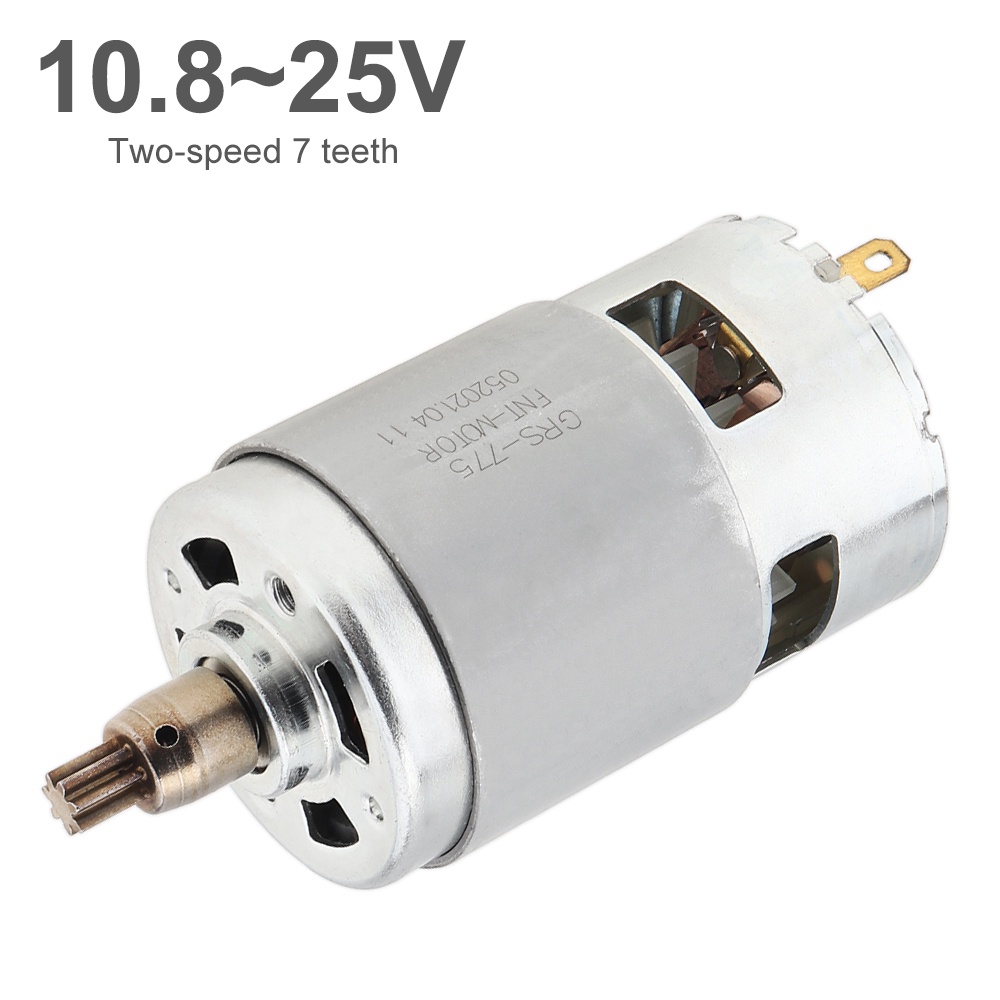 7 Teeth RS775 DC Motor 21V 15000RPM High Speed Large Torque Micro Motor ...
