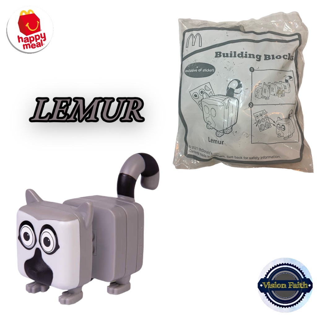 McDonald's 2021 Happy Meal Toys - BUILDING BLOCKS ANIMALS | Shopee Malaysia