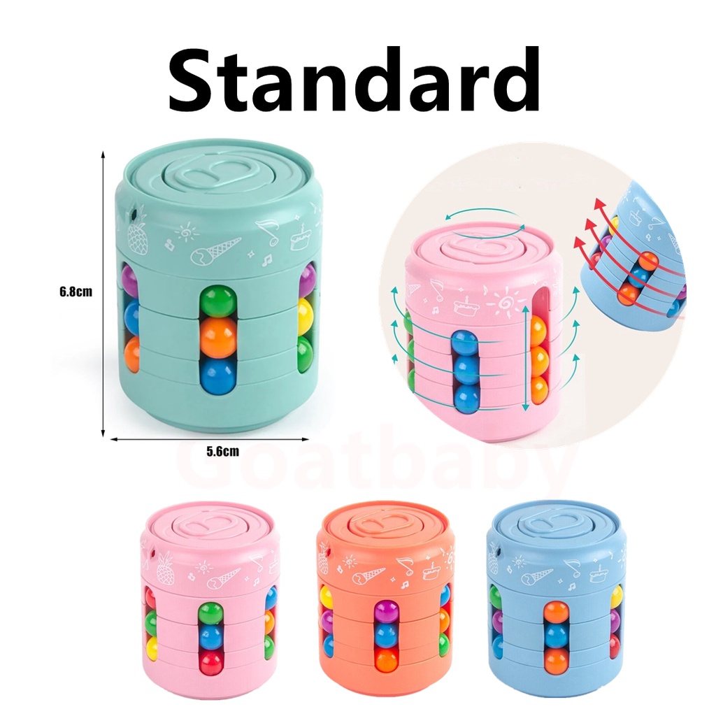 Puzzle Toy Magic Spinner Circle Fidget Cans Cube Ball Brain Teaser ...