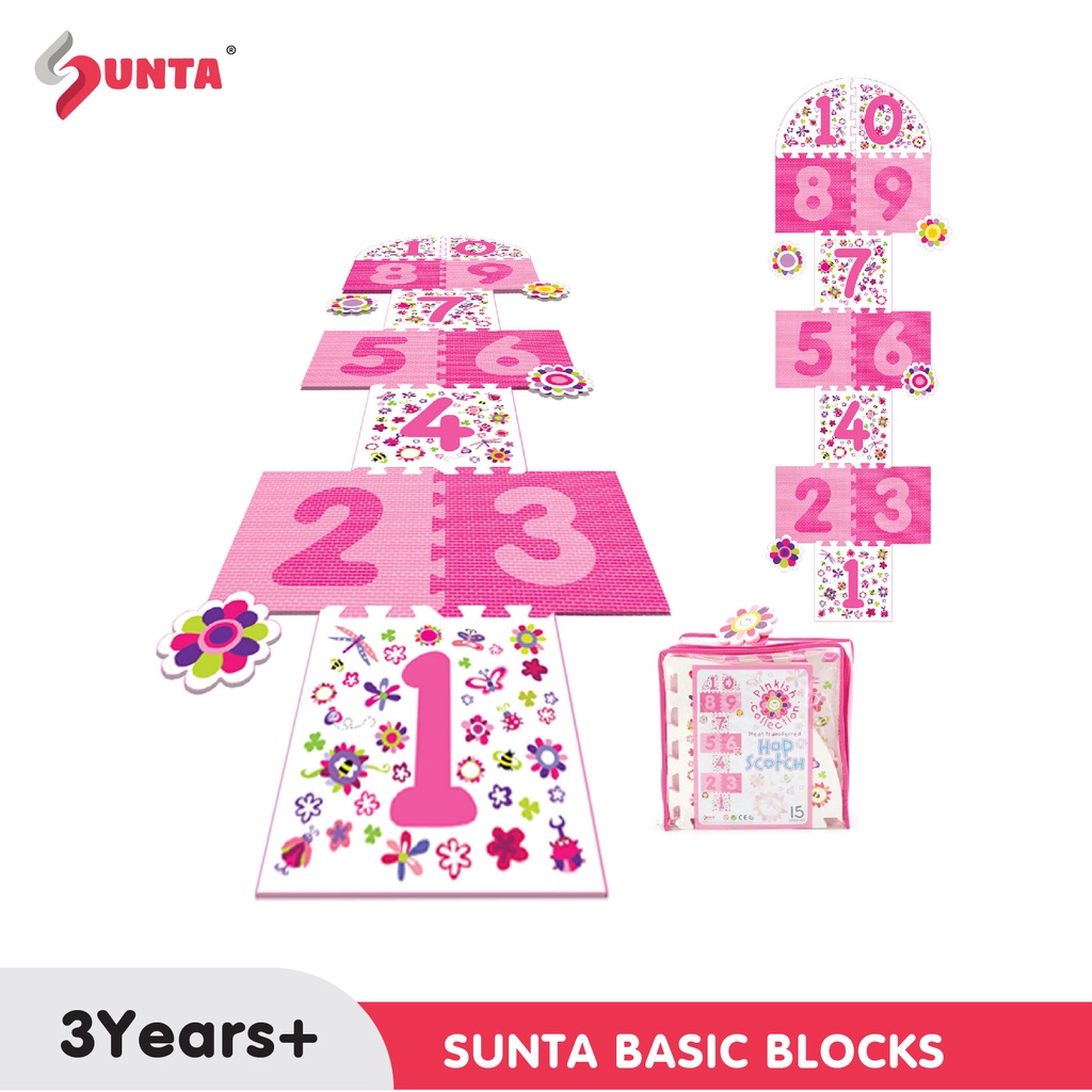 SUNTA Non-toxic Pinkish Collection EVA Foam Heat Transferred Puzzle Playmat | Shopee Malaysia