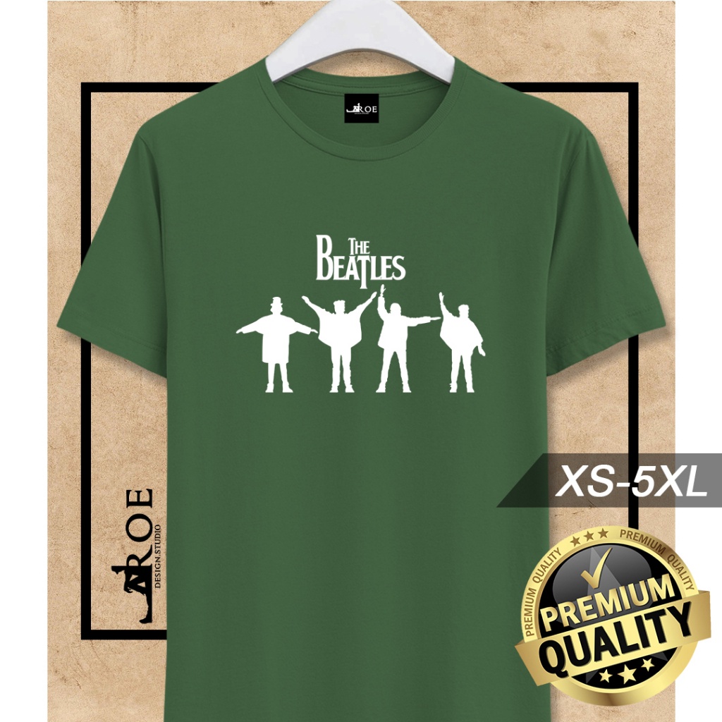 🔥 Baju Tshirt The Beatles Rock Music Lelaki Perempuan Unisex + Plus ...