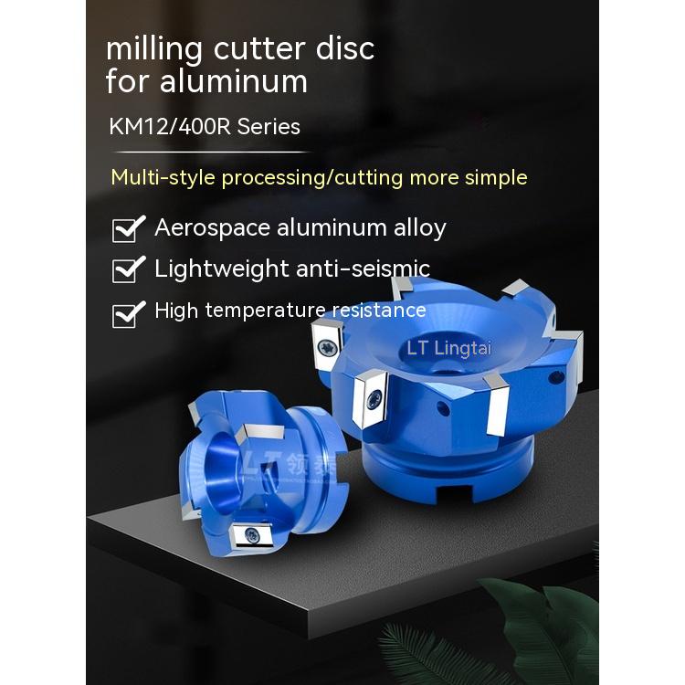 Aluminum CNC Cutter head, 400r Surface Milling Cutter Disc, 90 Degree ...