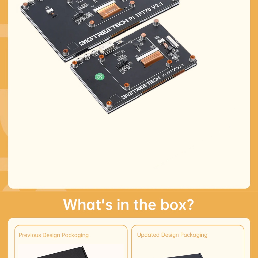 BIGTREETECH PI TFT50 / TFT70 v2.1 DSI Capacitive LCD Touch Screen for Raspberry Pi FDM 3D ...