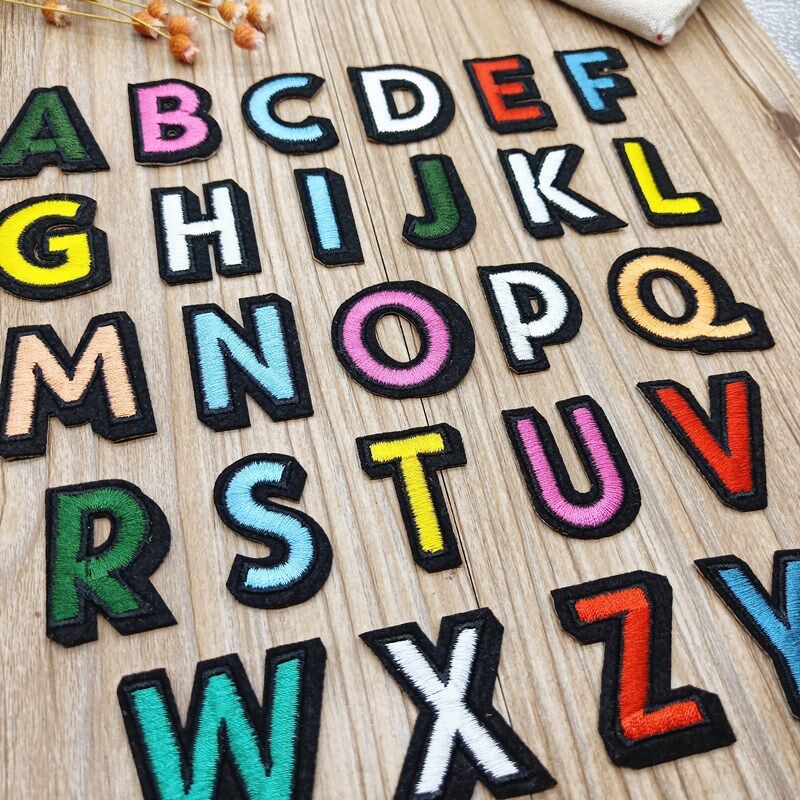 IOP 00-Self-Adhesive Embroidery Press Numbers 0-9 Letters A-Z DIY Work ...