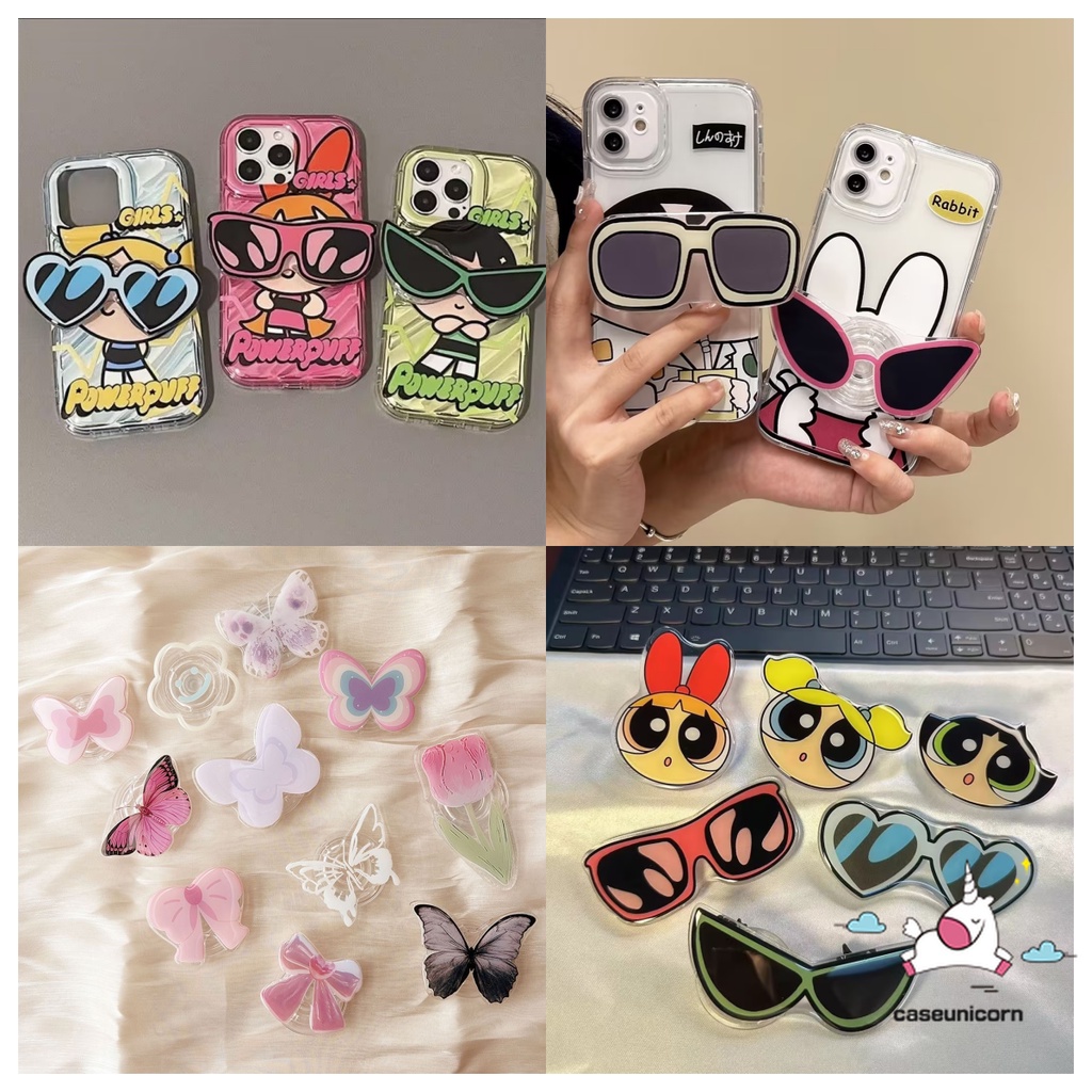 Cartoon Super Girls Phone Bracket Creative Funny Sunglasses Fashion ...