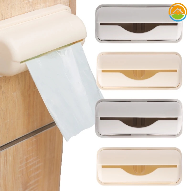 Wall Mounted Trash Bags Storage Box / Kitchen Bathroom Garbage Bag ...