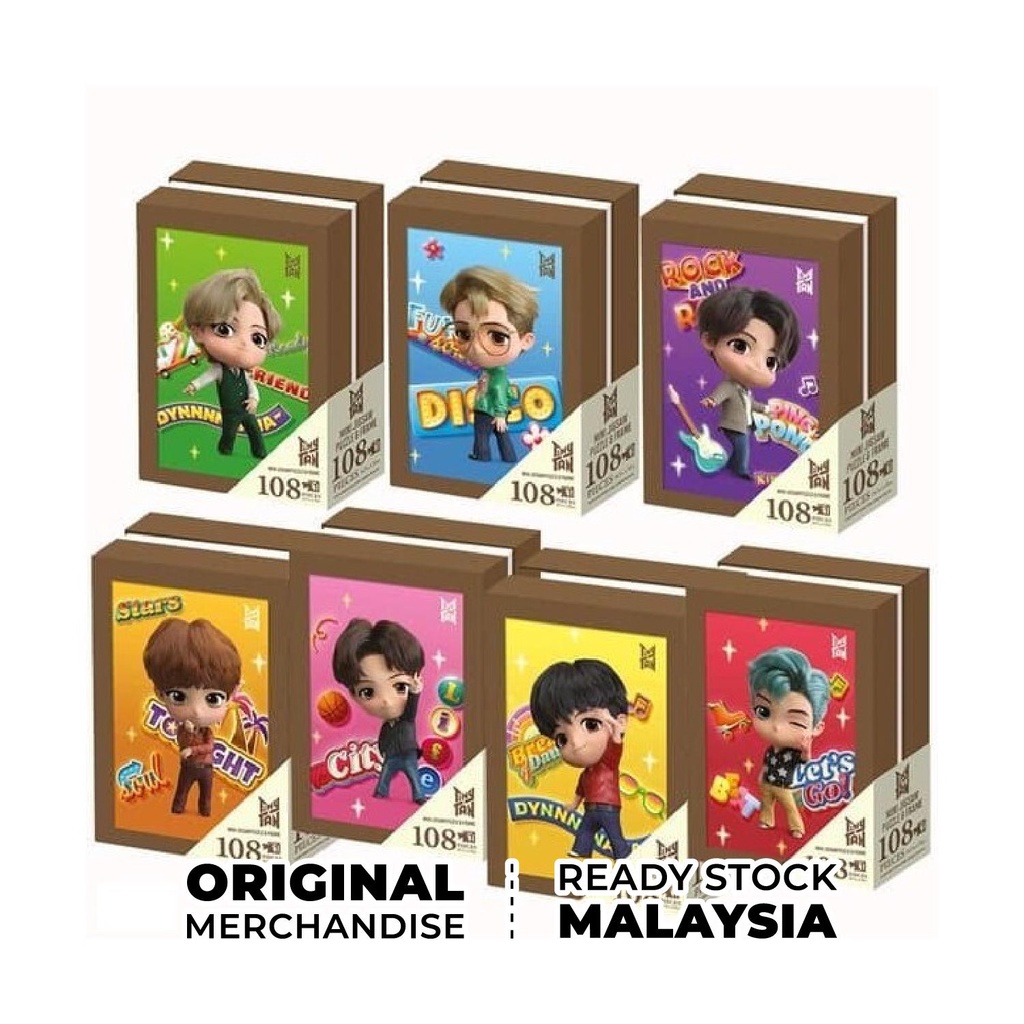 [OFFICIAL] TinyTAN Mini Jigsaw Puzzle & Frame Dynamite BTS BT21 TinyTAN BangTan Kpop Merch ...
