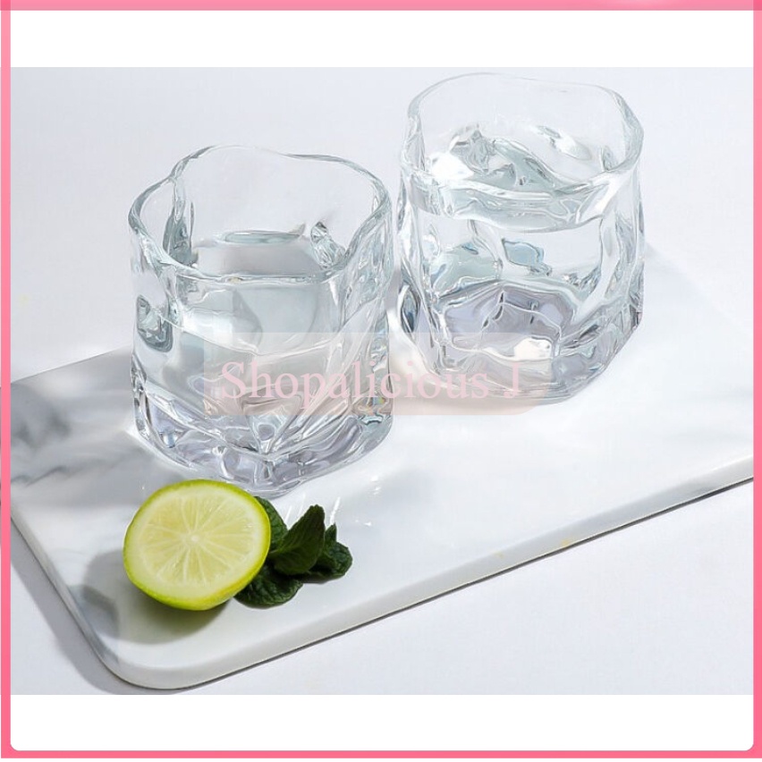 INS风扭扭杯 Nordic Style Irregular Shape Wave Whiskey Glass Cup Tumbler ...