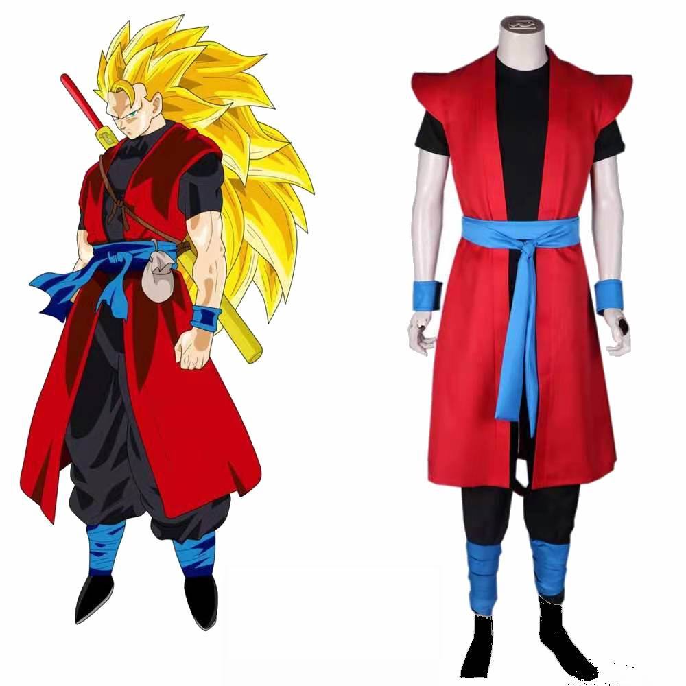 Anime cosplay Dragon Ball Heroes Future Costume Son Goku Red Dragon ...