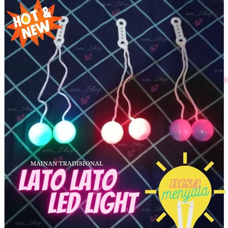 LATO LED RANDOM COLOUR Viral Toys Bola Lato Lato Viral Murah Lampu Lato ...