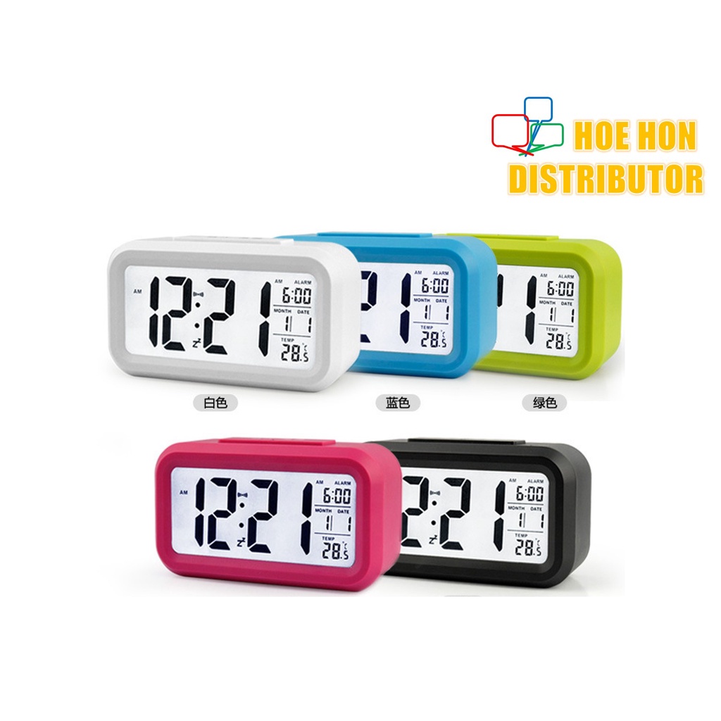 LCD Large Panel Display Digital Clock 1pc 12 / 24 Hour Alarm Date Table ...