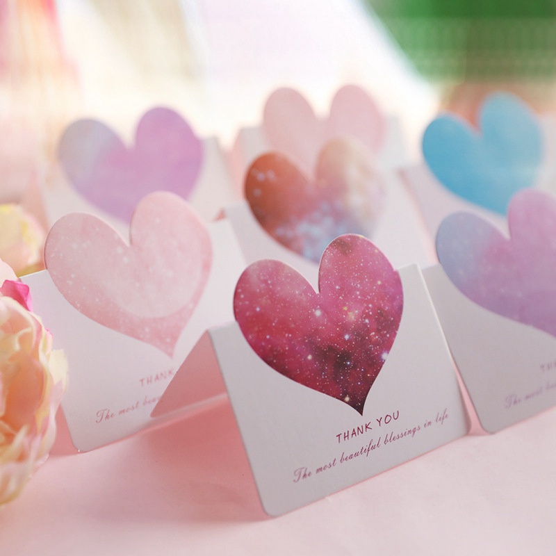 Heart Shape Greeting Card Mother's Day Thanks Card Supplies Birthday ...