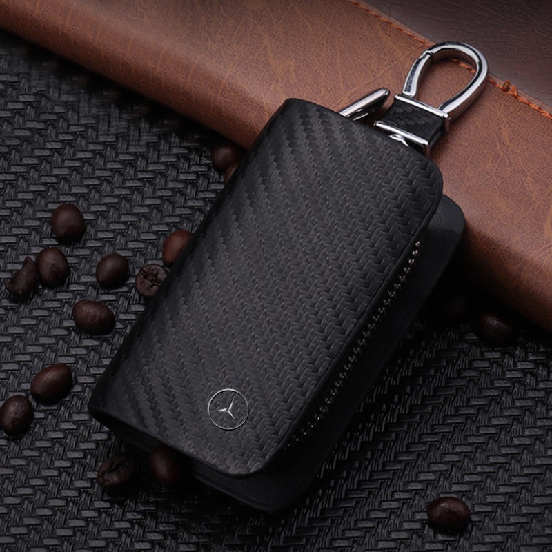 Mercedes Benz Car Logo Key Case Holder Wallets Key Leather Case Cover ...