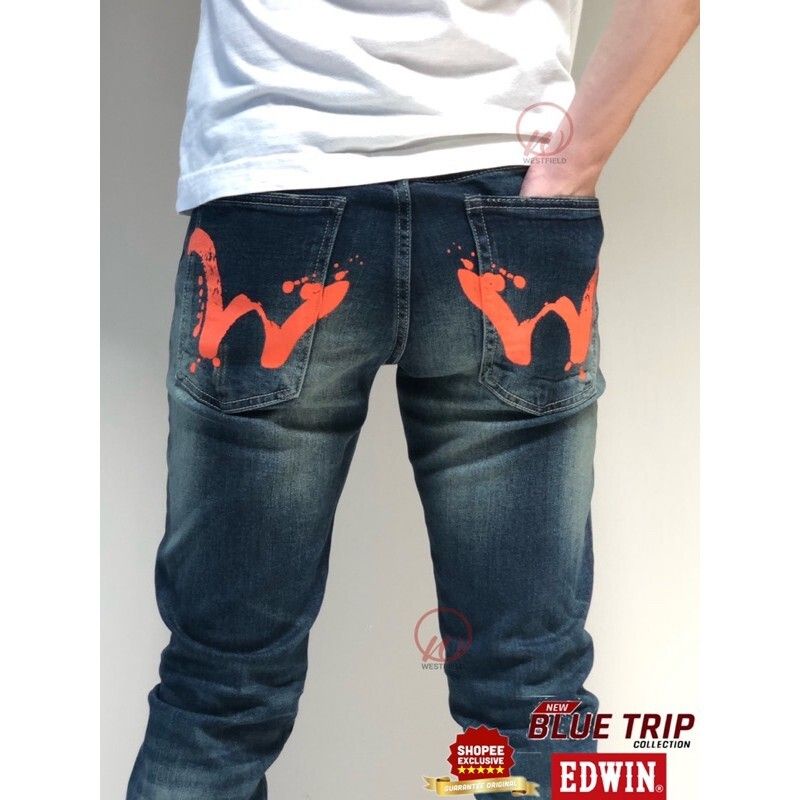 🔥EDWIN BLUE TRIP MEN’S 506 SLIM FIT JEANS ( 7506 2377 ) | Shopee Malaysia