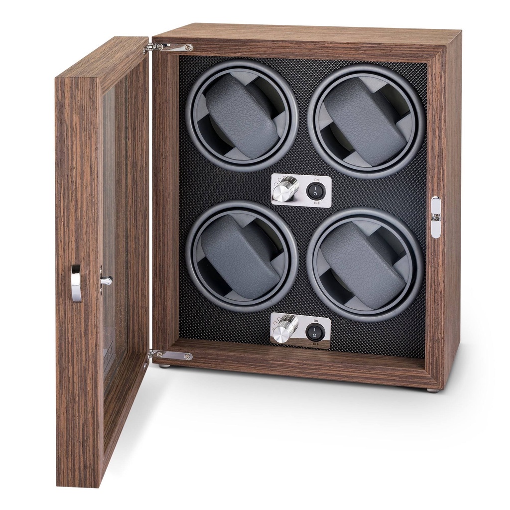 1 / 2 / 4 Slots Wooden Grain Automatic Mechanical Watch Shaker Motor ...