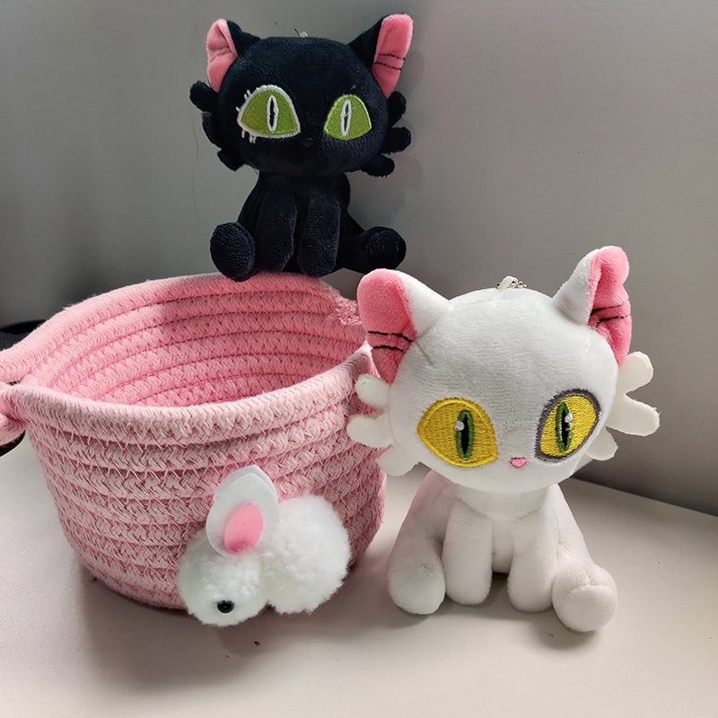 12cm Suzume no Tojimari Plush Pendant Daijin White Sadaijin Black Cat ...