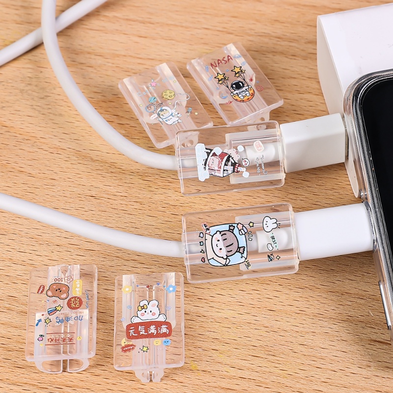 Anti-Break TPU Transparent Compact Mobile Phone Cable Retaining Clip ...
