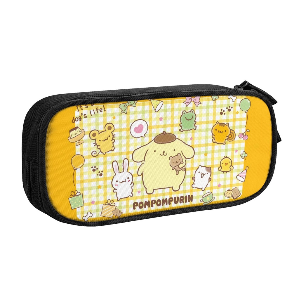 Sanrio PomPomPurin Printed Pencil case Large Capacity Pen case Pen Box ...