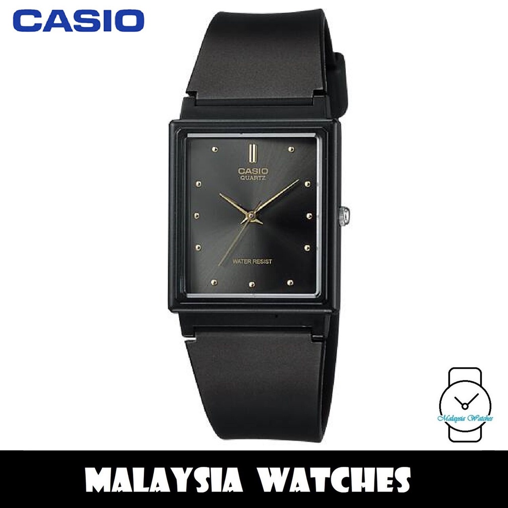 (100% Original) Casio MQ-38-1A Classic Quartz Analog Black Dial Black Resin Case & Strap Watch ...