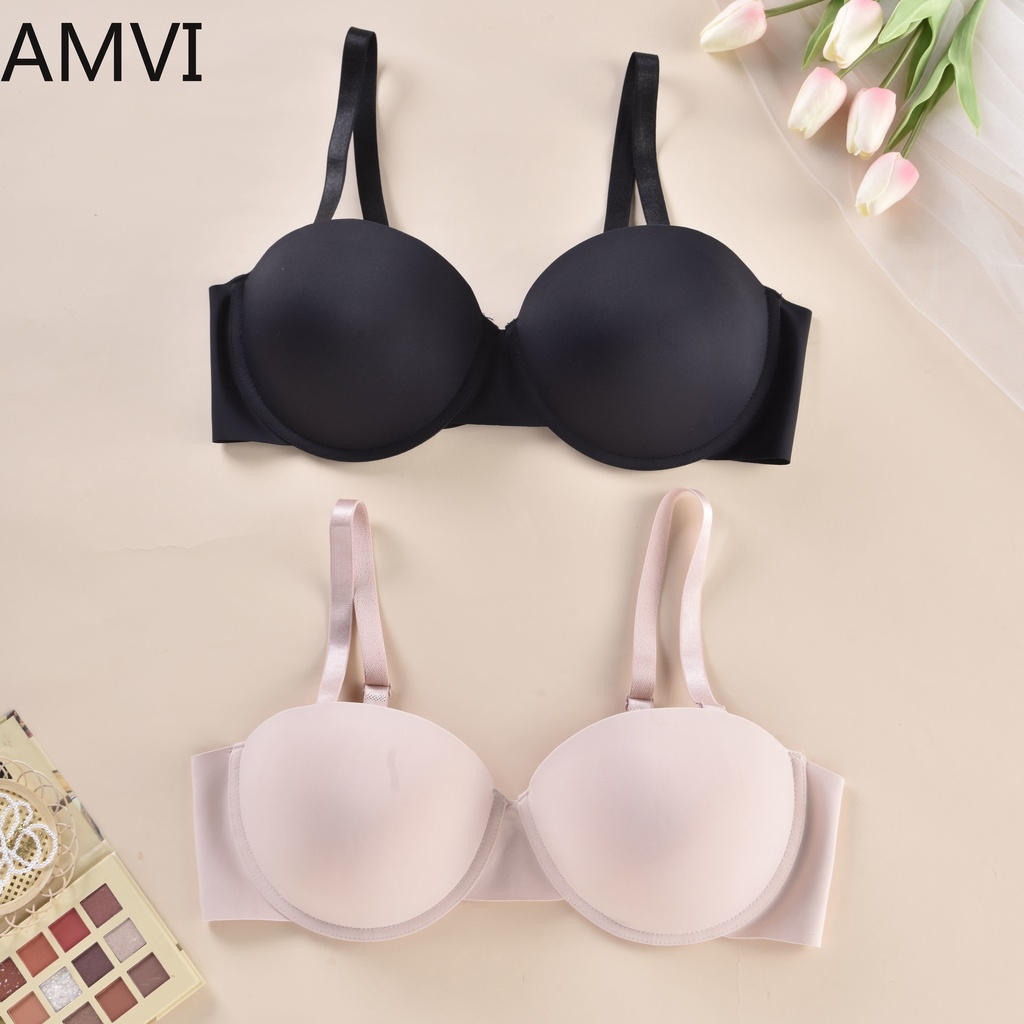 AMVI Ladies Push Up Sexy Bras 3/4 Coverage Size Bra F Cup Bra for Plus Size Women Ultra Thin Bra ...