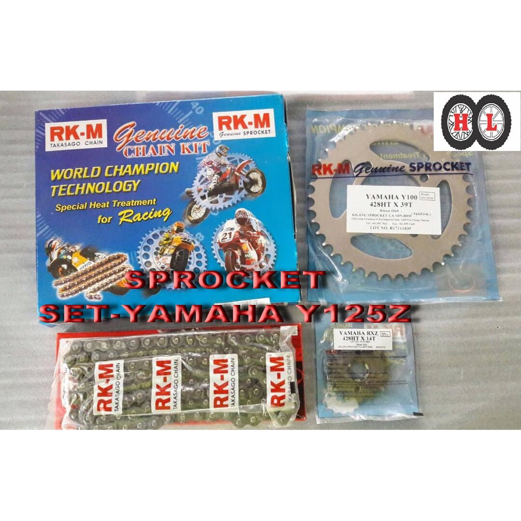 RKM Yamaha Y125ZR SPROCKET SET (Rantai Motor YAMAHA Y125ZR Spocket Set ...