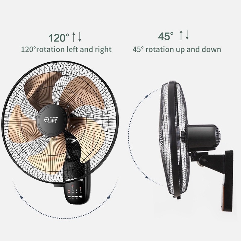 Wall Fan 20 Inch 5 Aluminum Blades 3 Speed 4S Motor Industrial Wall Fan ...