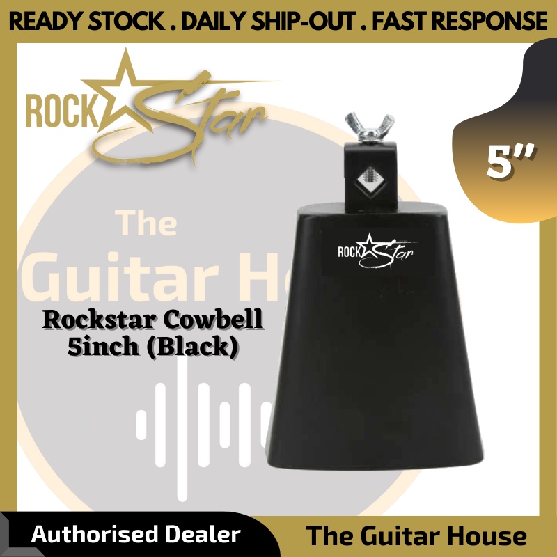 RockStar 5 inch Professional Cow Bell Metal Cowbell Drum Parts ...