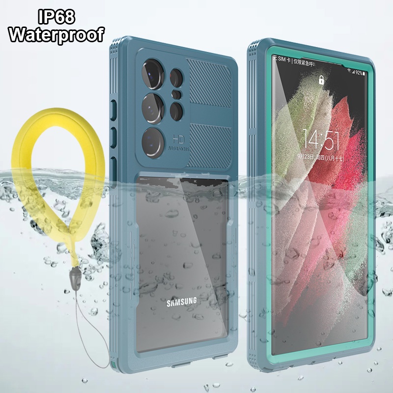 IP68 Waterproof Case for Samsung Galaxy S23 Ultra Snorkeling Cases 360 ...