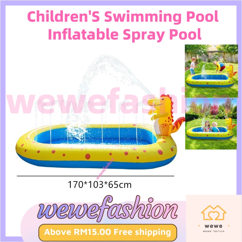 Children'S Swimming Pool Inflatable Spray Pool Foldable Baby Bathtub ...