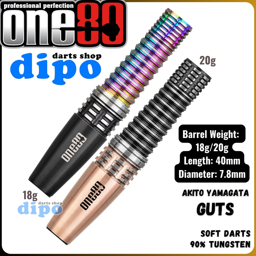 ONE80 THE GUTS ( Akito Yamagata Player Model ) - ONE80 Soft Darts ...