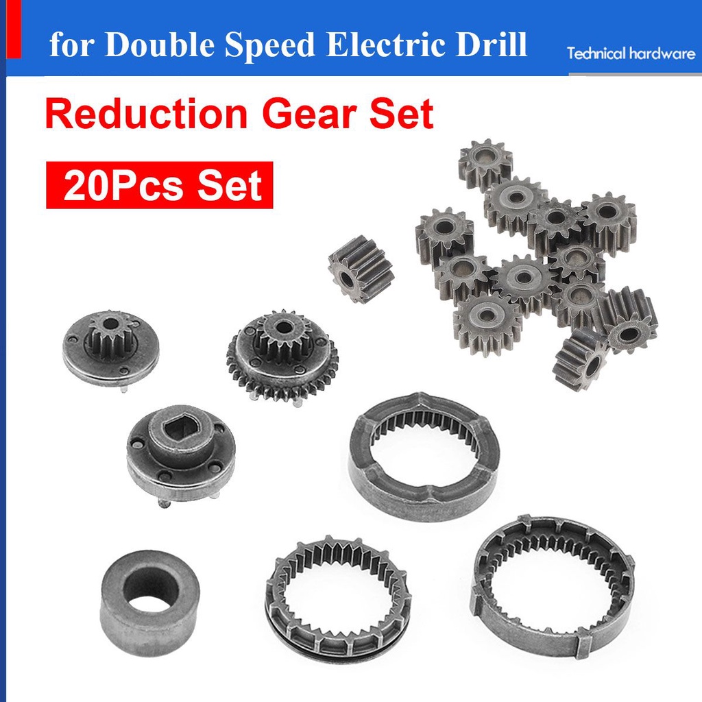 Two-Speed Charging Drill Gear Set 12V Double Speed Planetary Gear Set ...