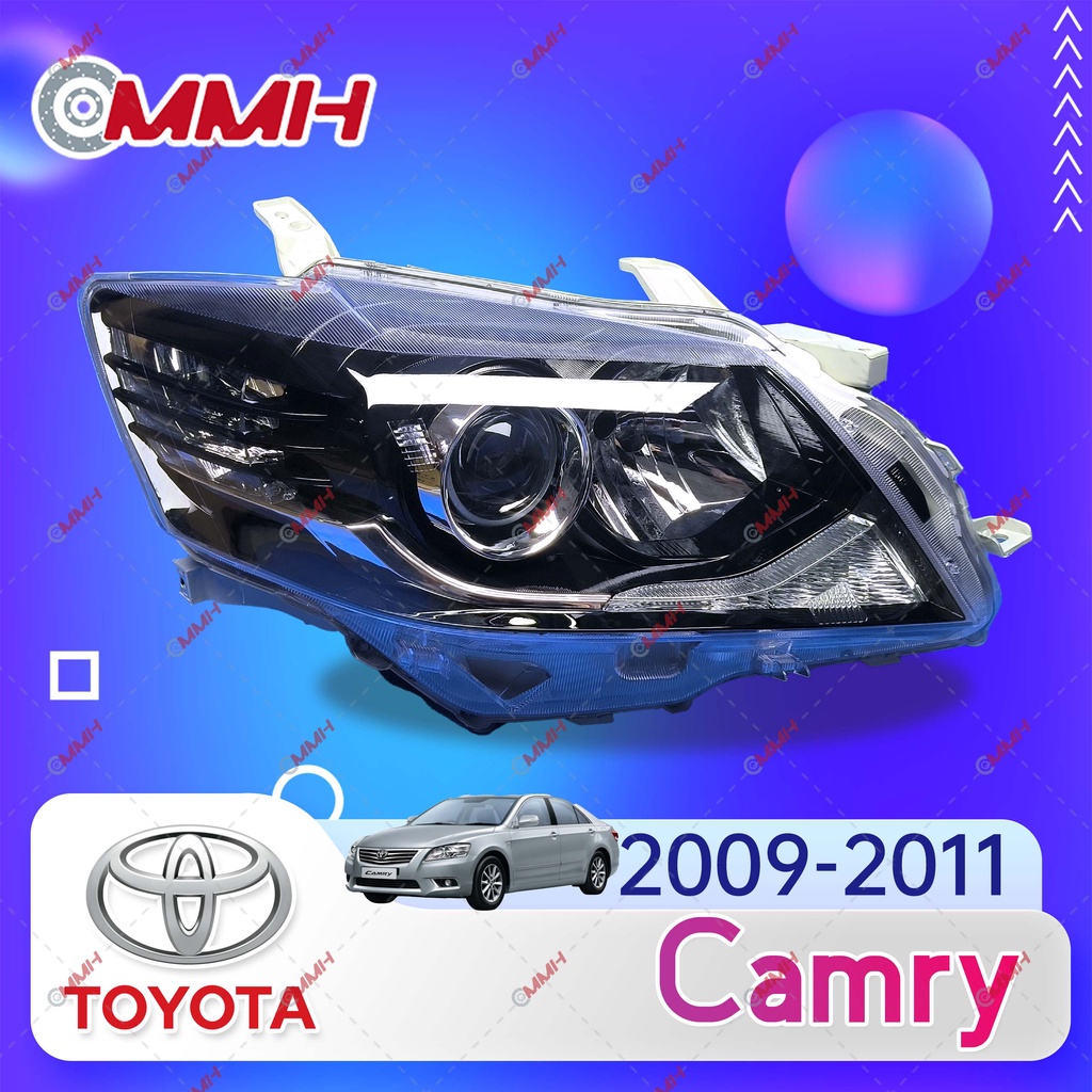 Toyota Camry headlamp ACV40 headlamp ACV41 black base 2009-2011 Headlamp halogen Headlight Head ...