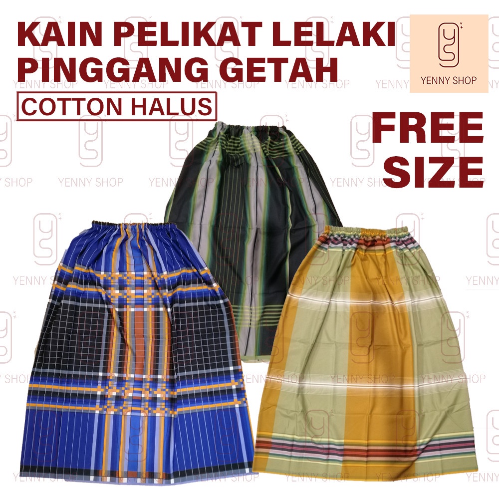 Kain Pelikat (Siap Jahit Getah) / Pelikat Sarong (SEWED with elastic ...
