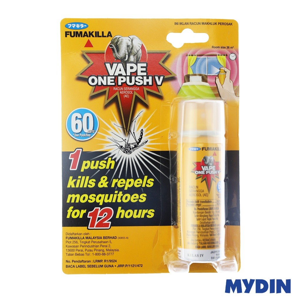 Fumakilla Vape One Push V Aerosol (16ml) | Shopee Malaysia