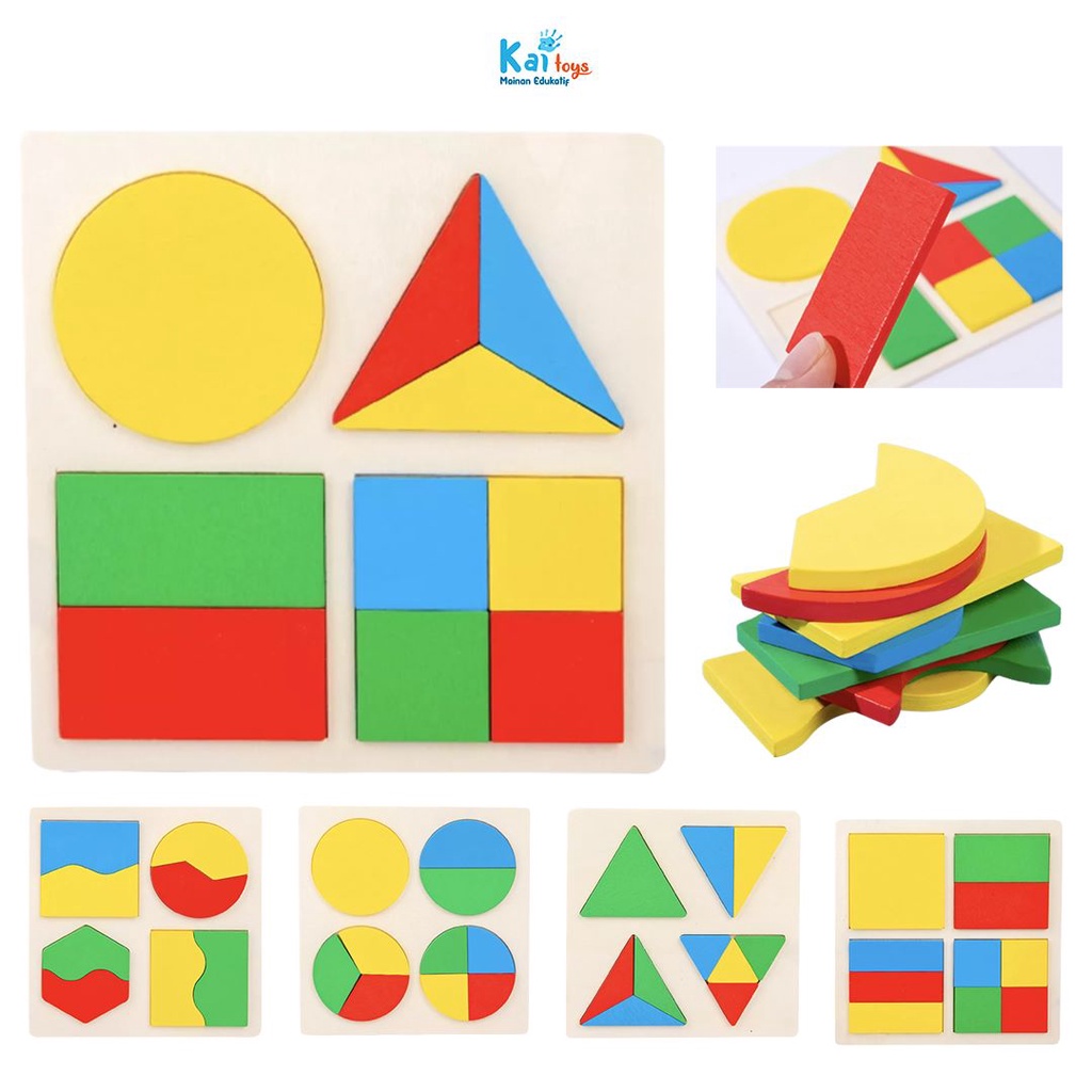 Geometric Shape Puzzle Board/Children's Educational Toys Learn To Know ...