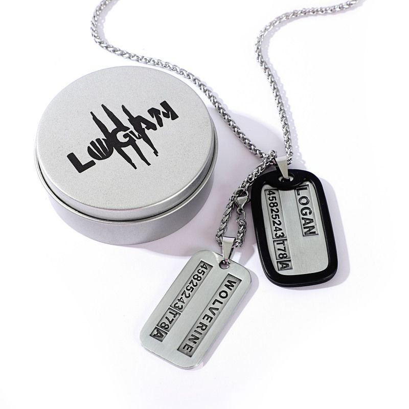 Ready Stock!Wolverine Merchandise X-Men Army Dog Tag Necklace pendant ...