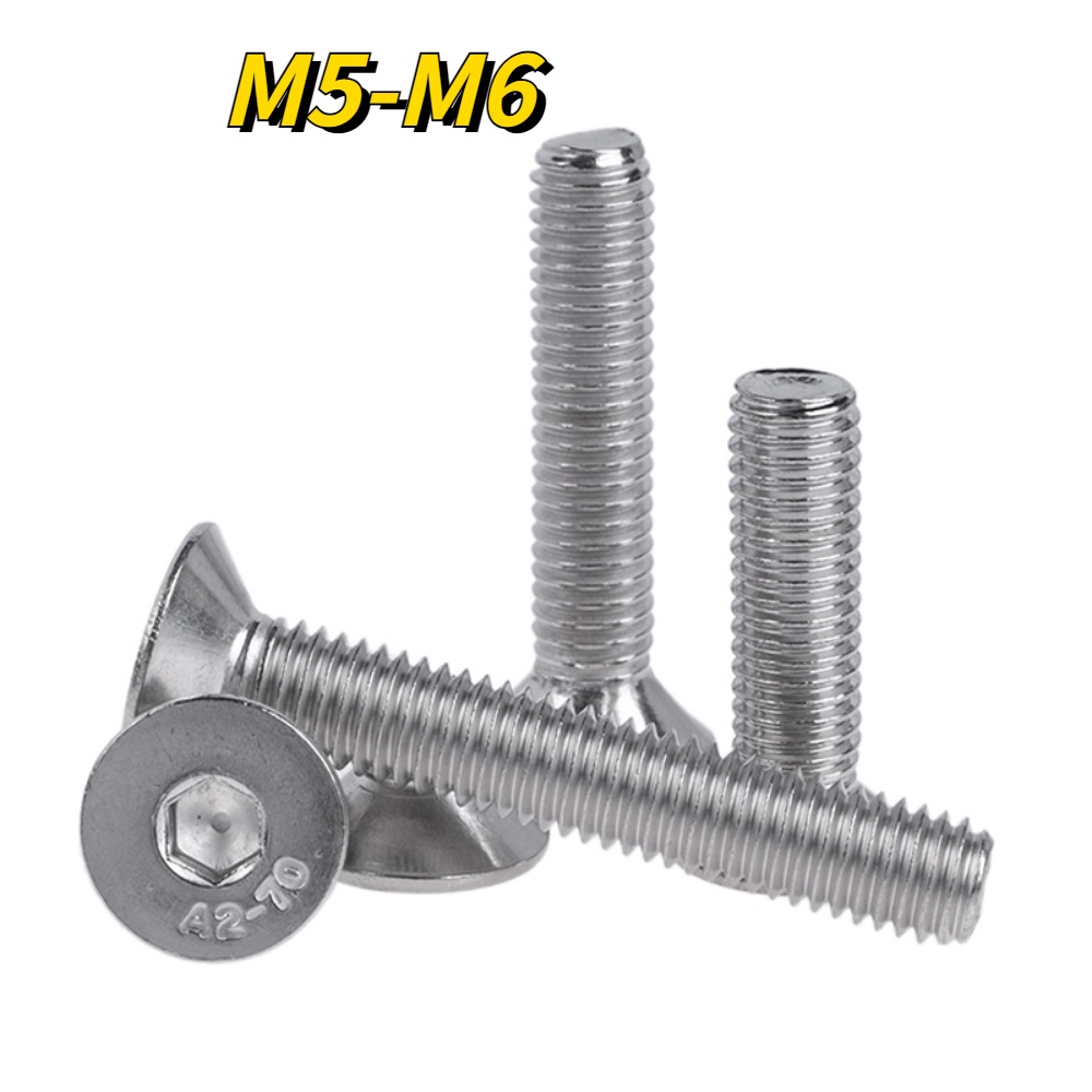 [XNY] M5/m6 Countersunk Head Hexagon Socket Screw SUS304 Stainless ...
