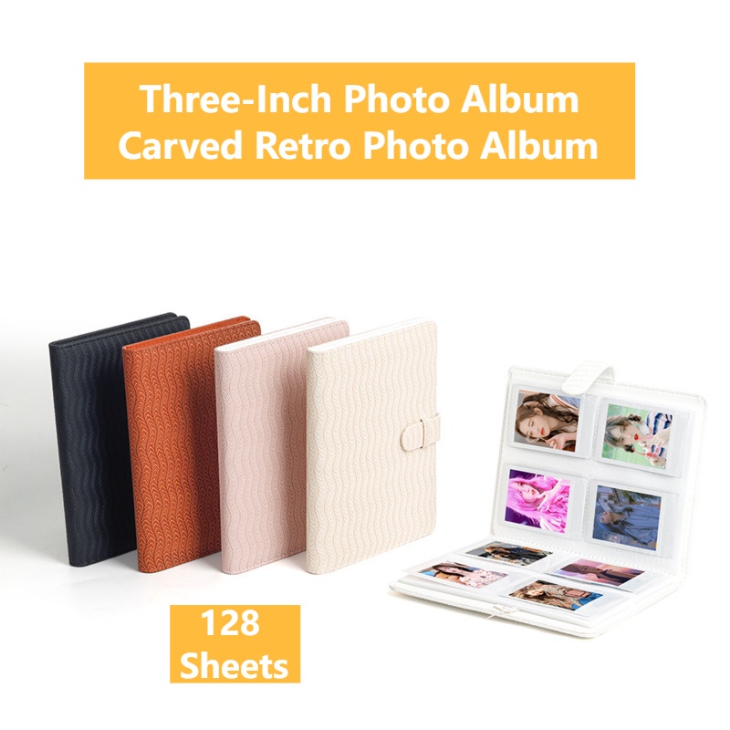 Three-Inch Photo Album 128 Sheets Carved Retro Photo Album Bill Photo ...
