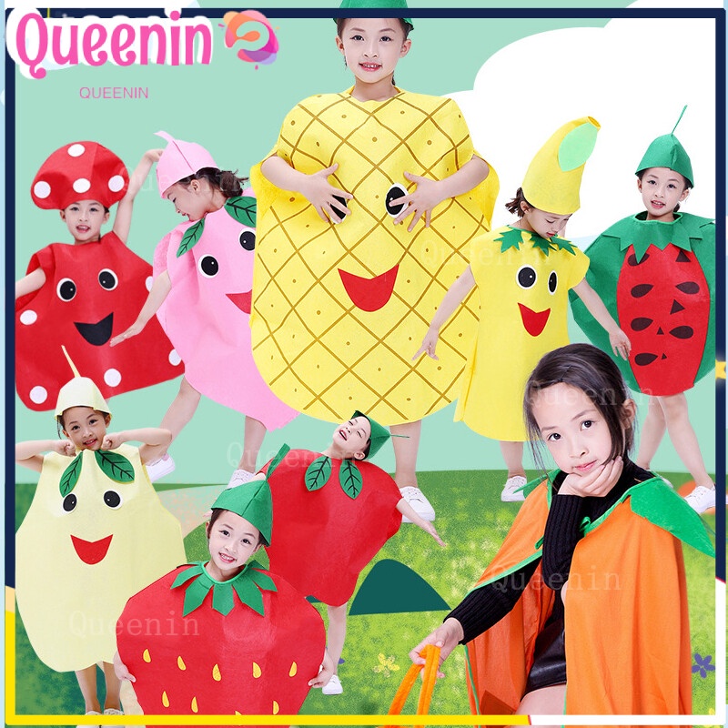 Fruits Vegetables Cosplay Costume for Kids School Halloween Party Stage Clothing | Shopee Malaysia